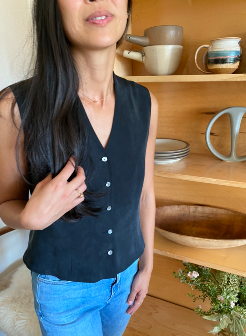 90s classiques entier pure silk top – Collection Rive